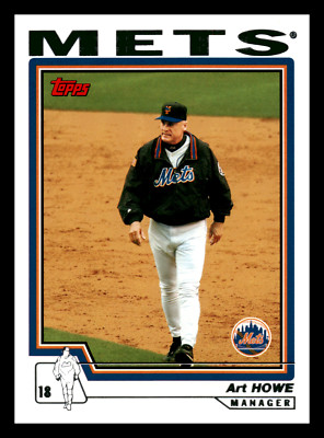 2004 Topps Art Howe Manager New York Mets #285 Centered Mint | eBay