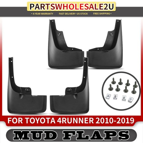 4pcs Mudguards Splash Guards Mud Flaps Rear & Front for Toyota 4Runner ...