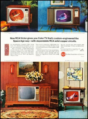 1966 RCA Victor Color Television Vintage Advertisement Print Art Ad ...