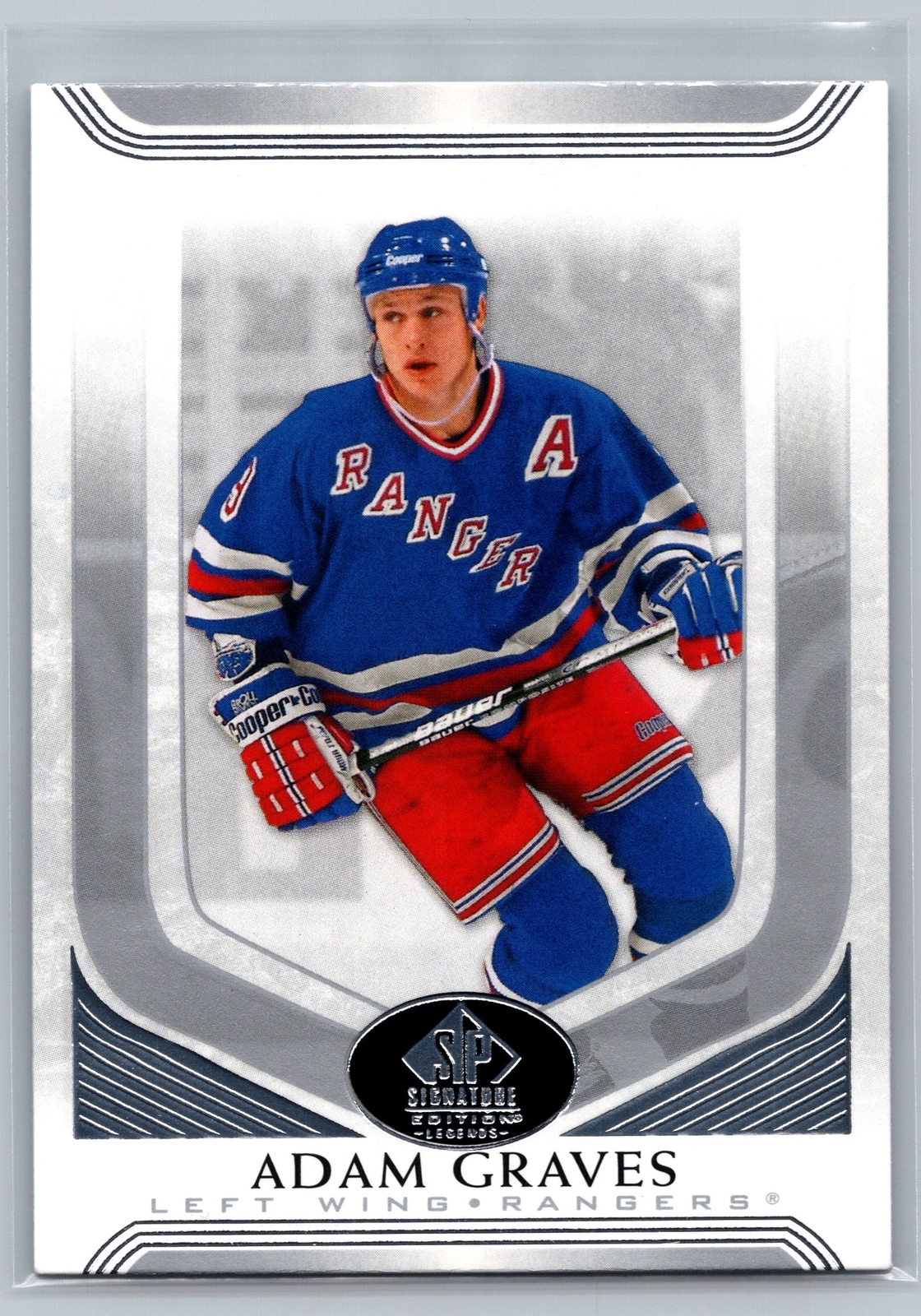 2020-21 SP Signature Edition Legends #106 Adam Graves New York Rangers ...