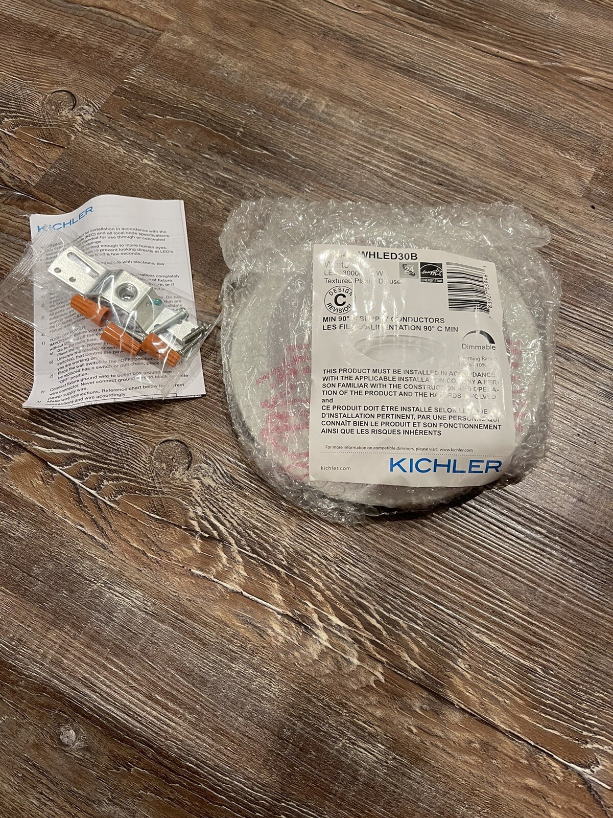 Kichler 43846WHLED30B 7.5" LED 3000K Downlight in White 783927539463 | eBay