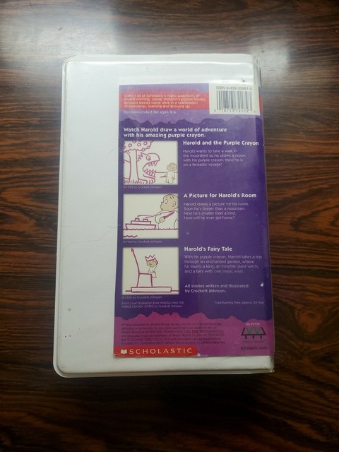 Hooray for Harold Scholastic Children's VHS Video Tape and The Purple ...