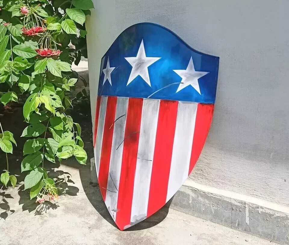 Captain America Chauffage Guerre Mondiale 2nd Bouclier Triangle Looking ...