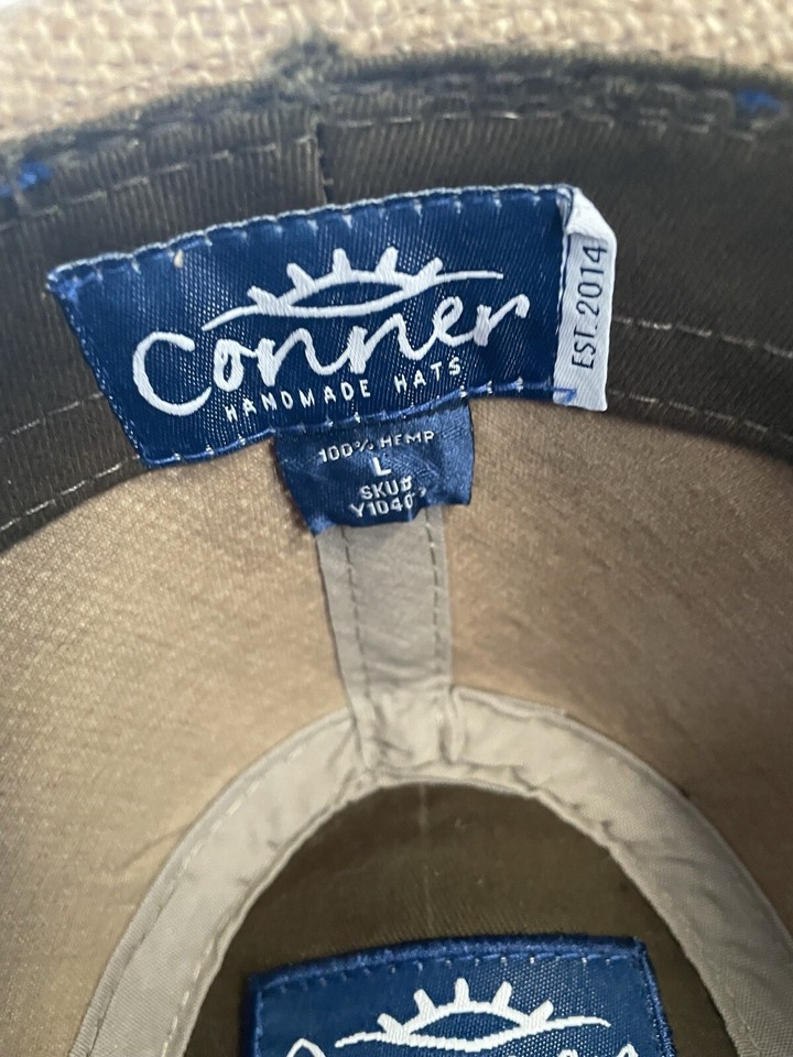 Conner Hats Handmade Water Resistant Hemp Organic Cotton Bands Outback ...