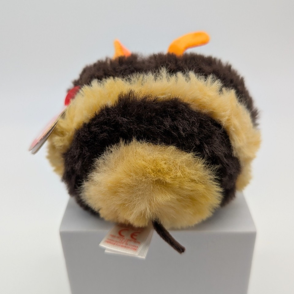 Ty Beanie Balls Puffies TyPuff Zinger Bumblebee Bee 3" Plush Toy With ...