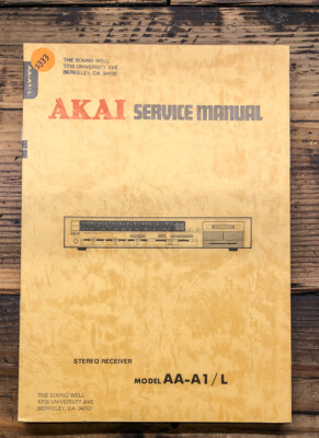 Akai AA-A1 Receiver Service Manual *Original* | eBay