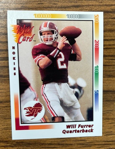 1992 Wild Card # P-3 Will Furrer - Virginia Tech Hokies | eBay