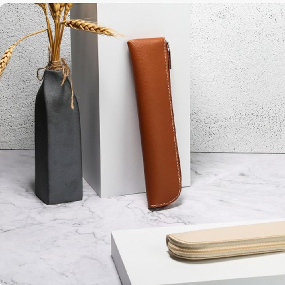 Multicolor Solid Color Pen Pouch 200*40mm Simple Lightweight Pen Bags ...