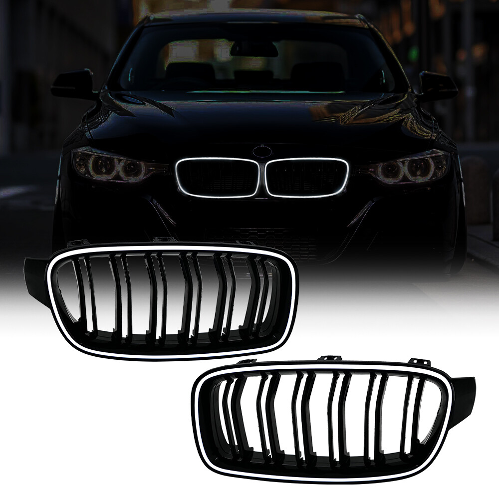 LED Light Front Kidney Grille Grill For BMW 3 Series F30 Grille Lights ...