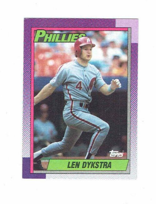 Len Dykstra Philadelphia Phillies OF #515 Topps 1990 #Baseball Card | eBay