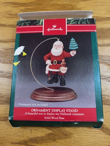 'Ornament Display Stands' 'Solid Wood Base' Series Hallmark 1990 | eBay