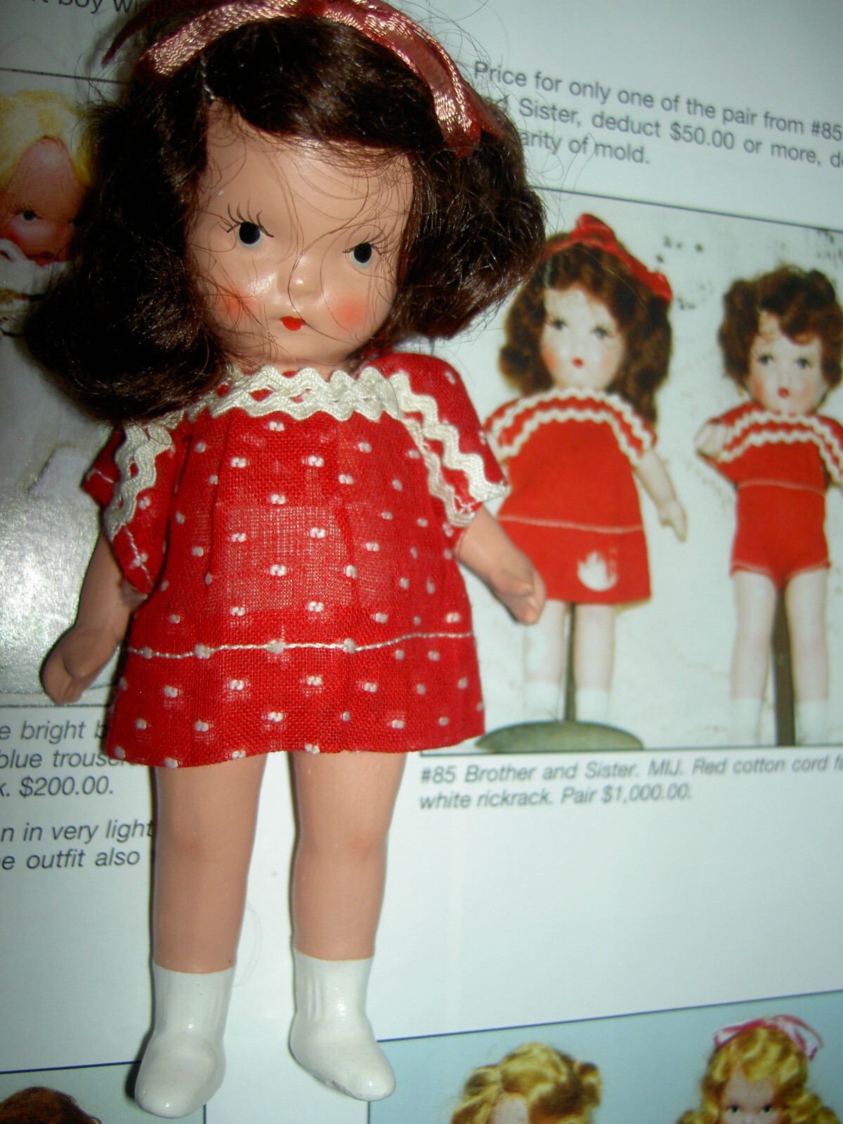 NANCY ANN Storybook BROTHER & SISTER PAIR jointed bisque MS dolls #85 ...