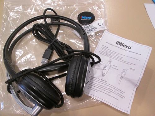 iMicro IMME282 USB Headset Adjustable Microphone Volume Control | eBay
