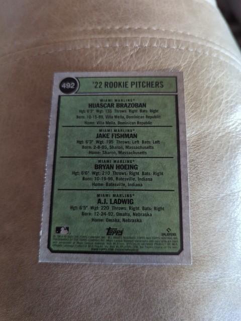 2023 Topps Heritage - Topps Rookie Stars #492 Huascar Brazoban, Bryan ...