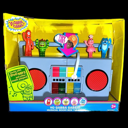 Yo Gabba Gabba! Musical Boom Box Theatre Brand New! Mono, Brobee, Foofa ...
