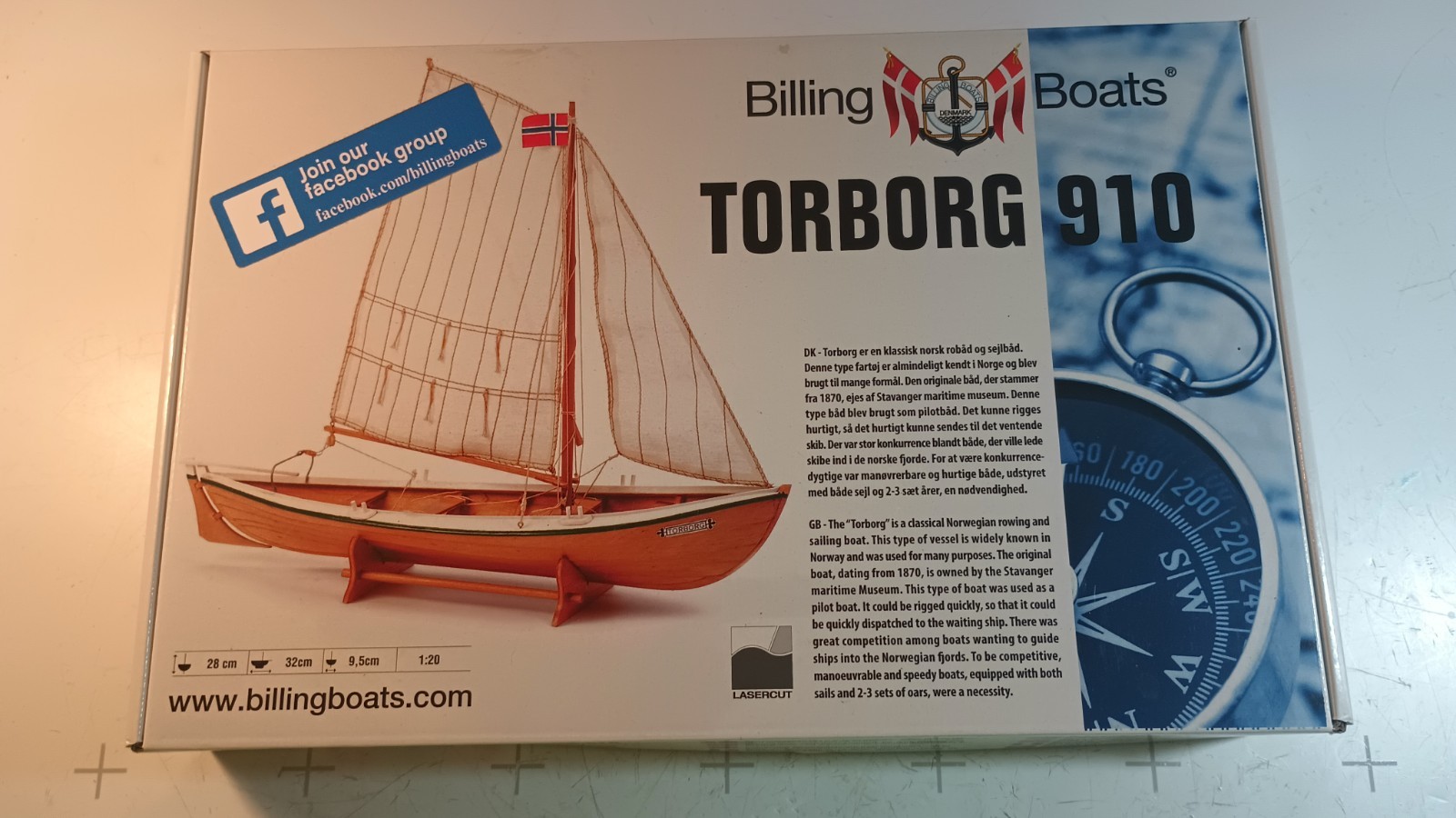 Billings Boats 1/20 Scale Torborg 910 Wood Model Kit Sail Ship ...