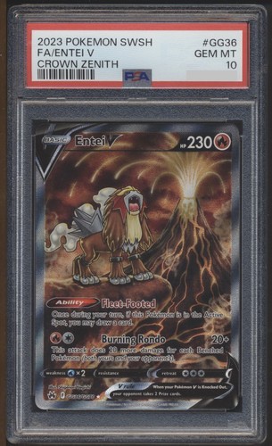 2023 Entei V GG36/GG70 PSA 10 Alt Art Crown Zenith: Galarian Gallery ...