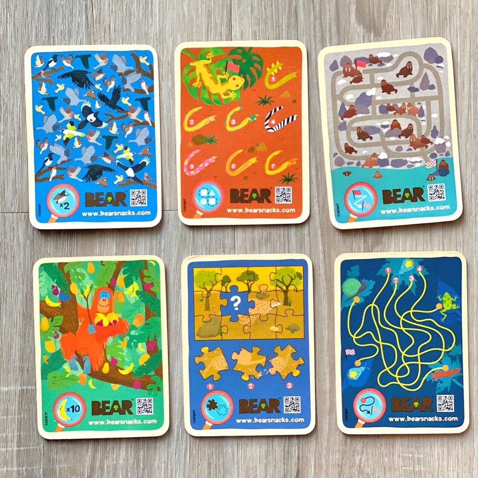 BEAR Collectible Animal Trading Cards from BEAR Fruit Snacks - Singles ...