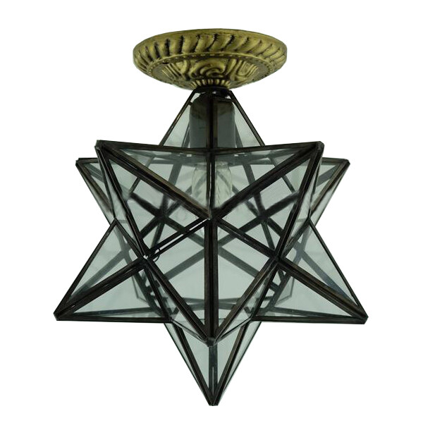 LED Ceiling Light 8 inch/12 inch Lamp Fixture Clear/Frosted/Diamond E27 ...