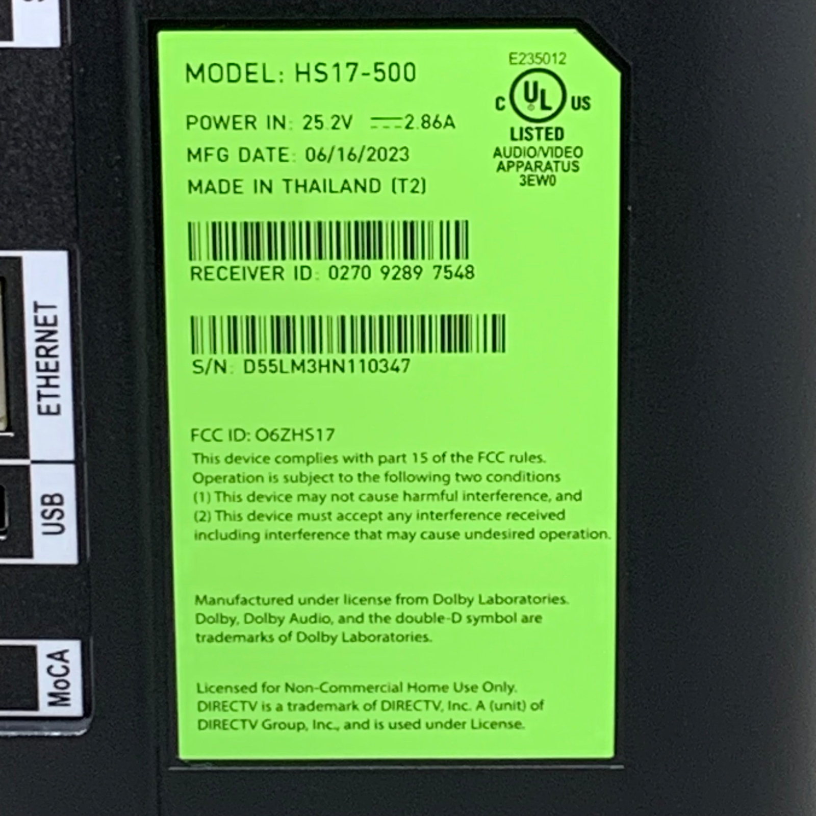 DIRECTV Genie 2 Hs17-500 DVR Server Receiver for sale online | eBay