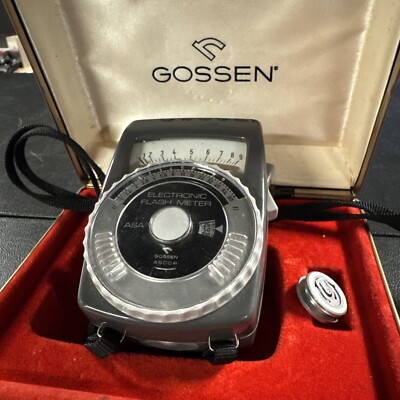 Vintage Gossen Electronic Flash Meter Ascor Germany OG Case & Battery ...