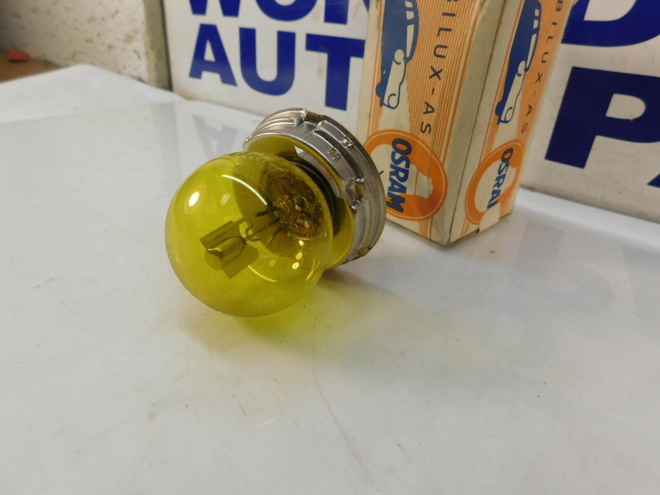 OSRAM 7950 6-Volt 45/40 Watt Headlamp Bulb YELLOW P45t Base Old Stock ...