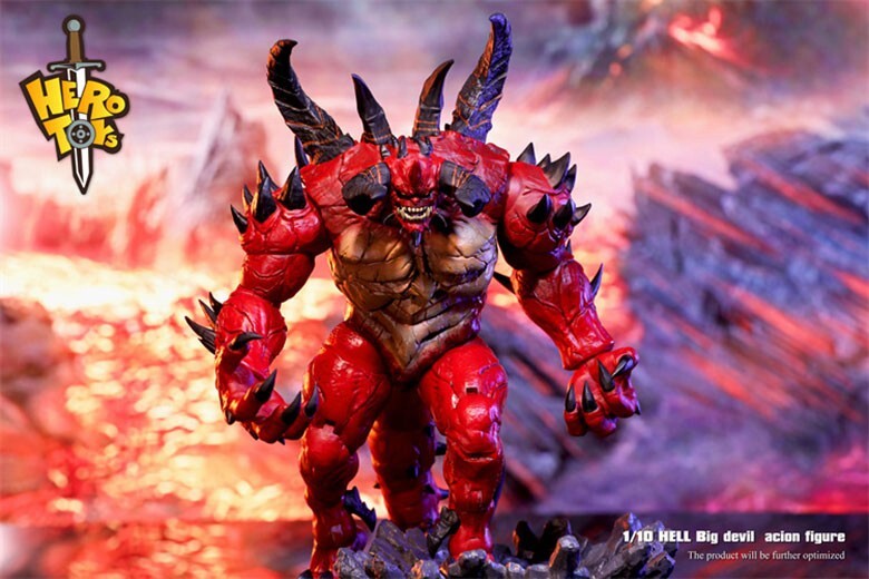Hero Toys 1/10Scale Diablo Hell Big Devil 9inch PVC Action Figure In ...