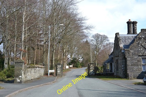 Photo 6x4 Entrance to parkland, Y Plas Machynlleth This was the west ...