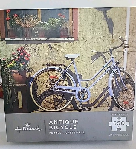 Hallmark Puzzle Antique Bicycle 550 Pieces New Sealed Quality ...