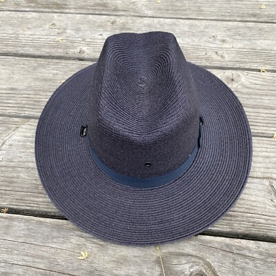 Stratton Lawman Hat Self Forming Navy Straw Sheriff Highway Patrol Size ...