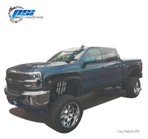 Pop-Out Bolt Style Paintable Fender Flares Fits Silverado 1500 14-18 5 ...