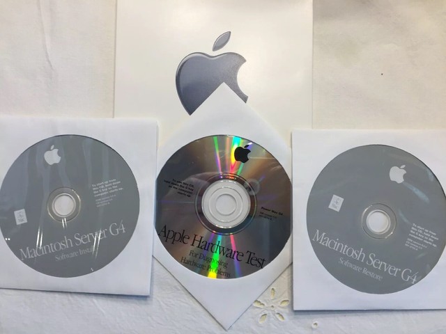 Original Apple Server Power Mac G4 Media CD Set & Hardware Test CD ...
