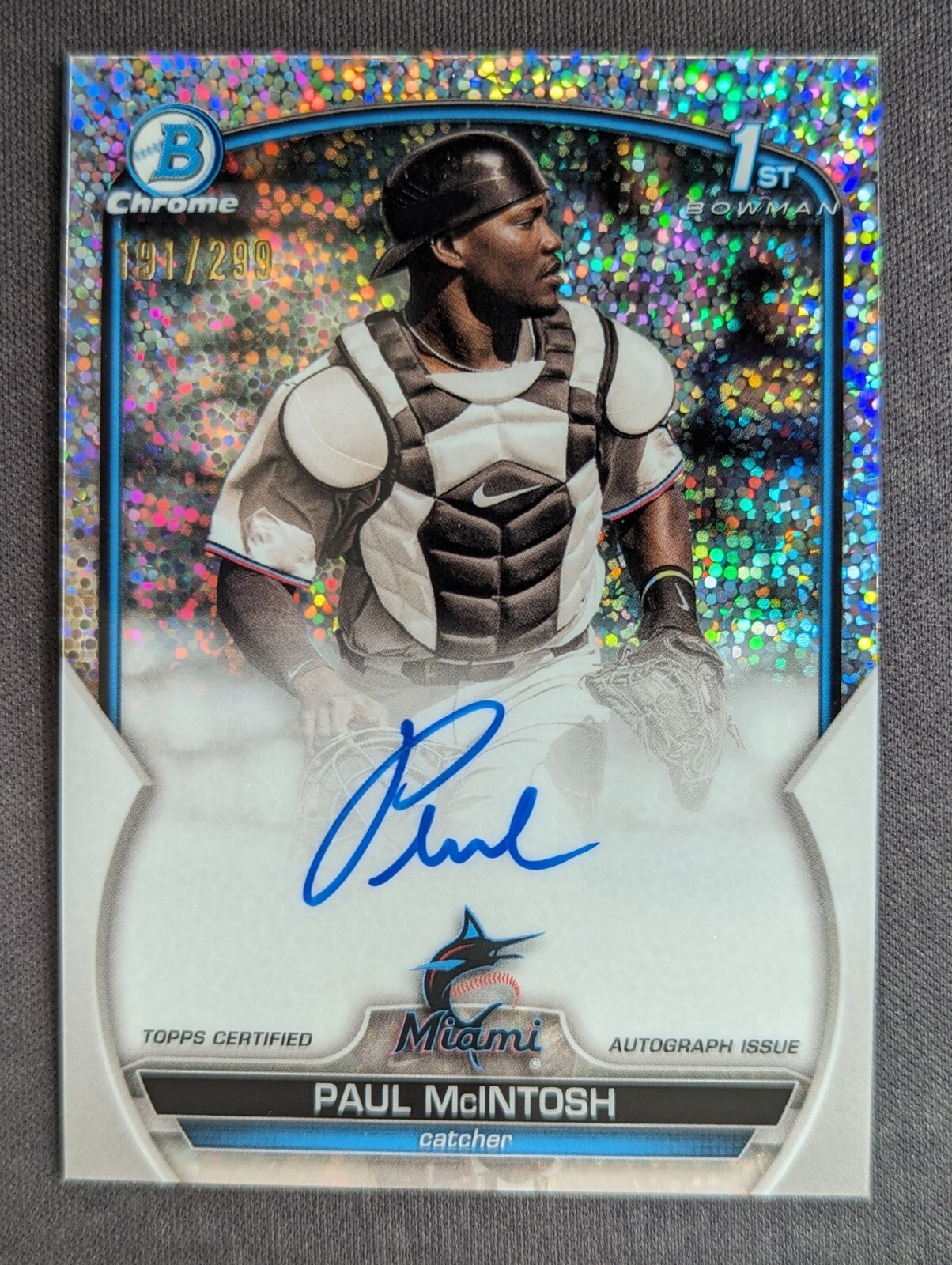 Paul McIntosh 1st Bowman Chrome Autograph Auto #ed 191/299! 2023 Bowman Chrome! | eBay