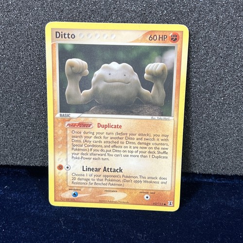 Ditto Geodude 62/113 EX Delta Species Common 62/113 2005 Pokemon Card ...