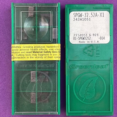 10pc GREENLEAF SPGW 32.52A - X1 Carbide Inserts G-925 PVD-Coated🎯 ...