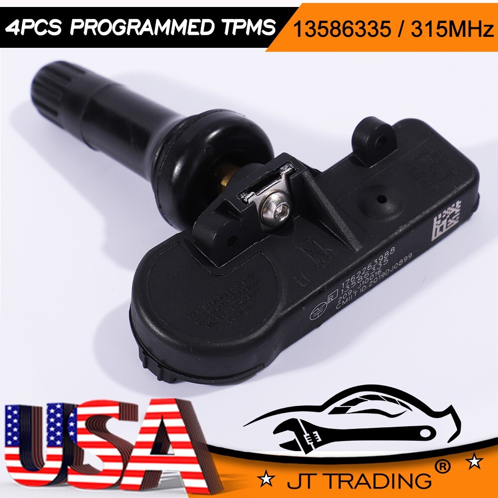 4pcs Programmed TPMS Tire Pressure Monitoring Sensor For Chevy GMC ...
