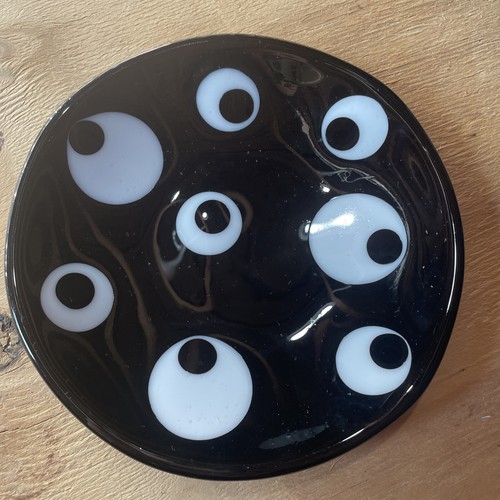 7.5” Evil Eye Glass Plate- Halloween Googly Eyes | eBay