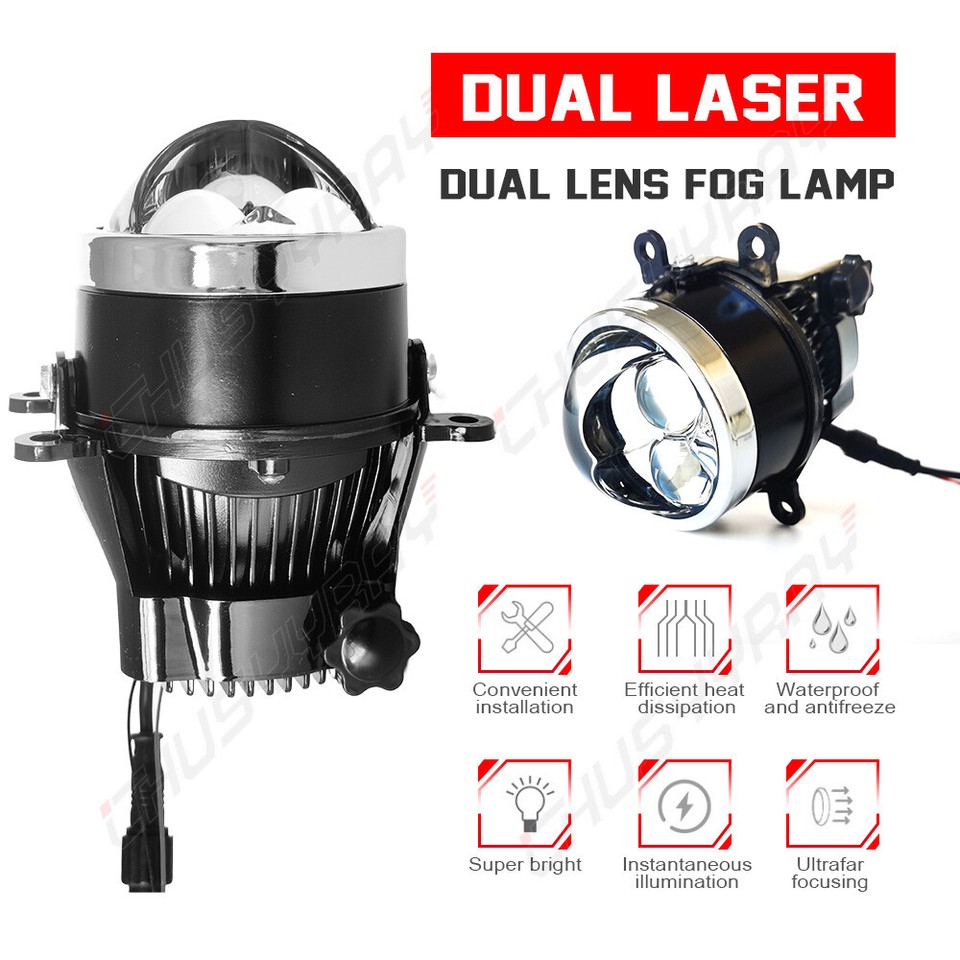 3.0'' Fog Bi LED Projector Lens 3000K 6500LM 110W LED Fog Lamps ...