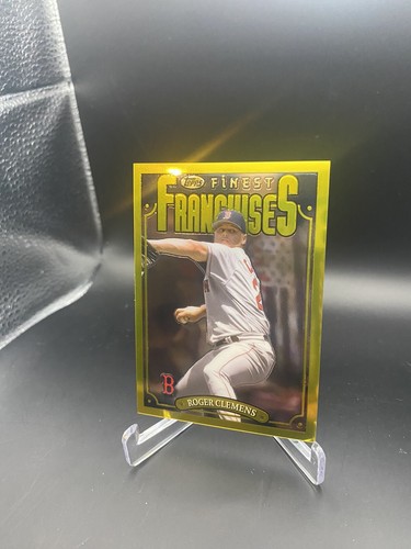 🔥2023 FINEST FLASHBACKS RARE GOLD BORDER FRANCHISES ROGER CLEMENS #189 ...