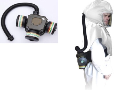 SANVOL PAPR Respirator, Battery Powered + Hood & Filter Cartridge ...