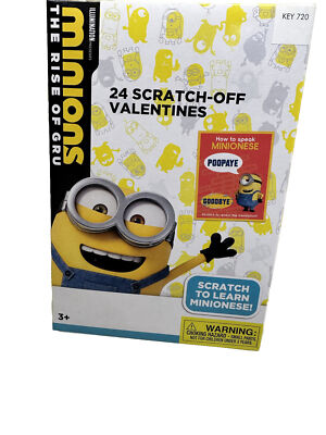 24 Scratch Off Valentines The Minions The Rise Of Gru 3+ | eBay