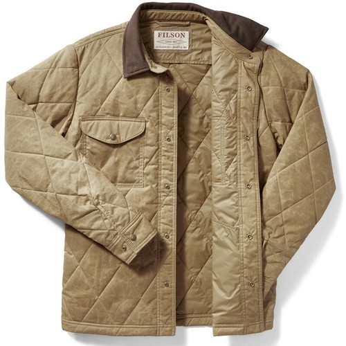 Filson Hyder Quilted Jac Shirt 20019390 Tan Khaki OG Waxed Jacket ...