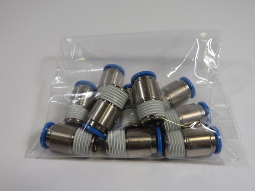 Festo 153016 QS-1/4-8-I Push-In Fitting R1/4" Thread 8mm Tube OD 10 ...