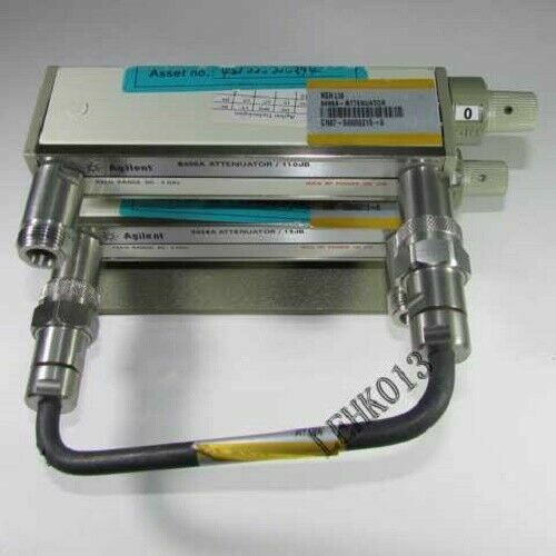 Used & Tested 8496A+8494A 4GHz 121dB 1W N with warranty Ship DHL or UPS ...