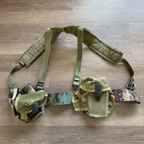 Vietnam US Army M-1956 M-1967 Webbing Web Gear Ammo Pouch Camo Belt | eBay