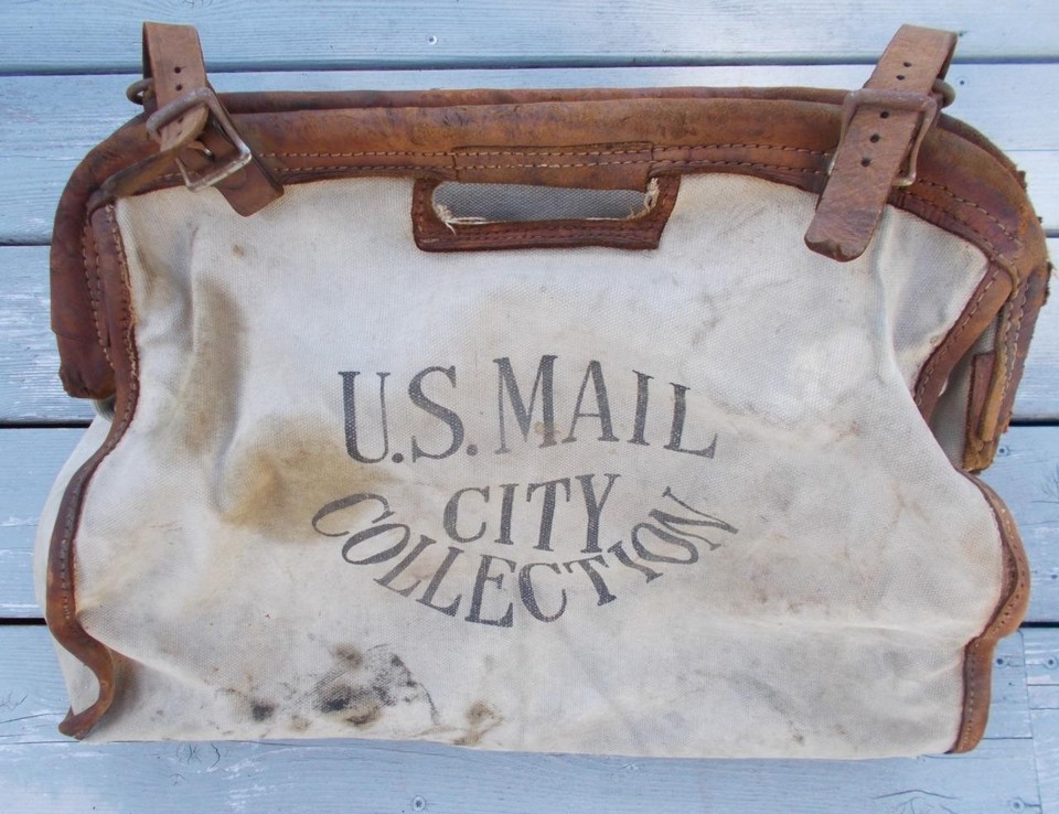 Vintage Postal Service Canvas & Leather U.S. Mail City Collection ...