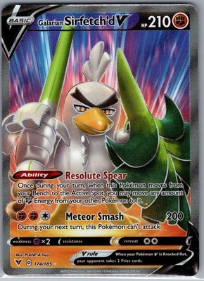 Galarian Sirfetch'd V 174/185 SWSH04: Vivid Voltage - Pokemon Card - NM ...