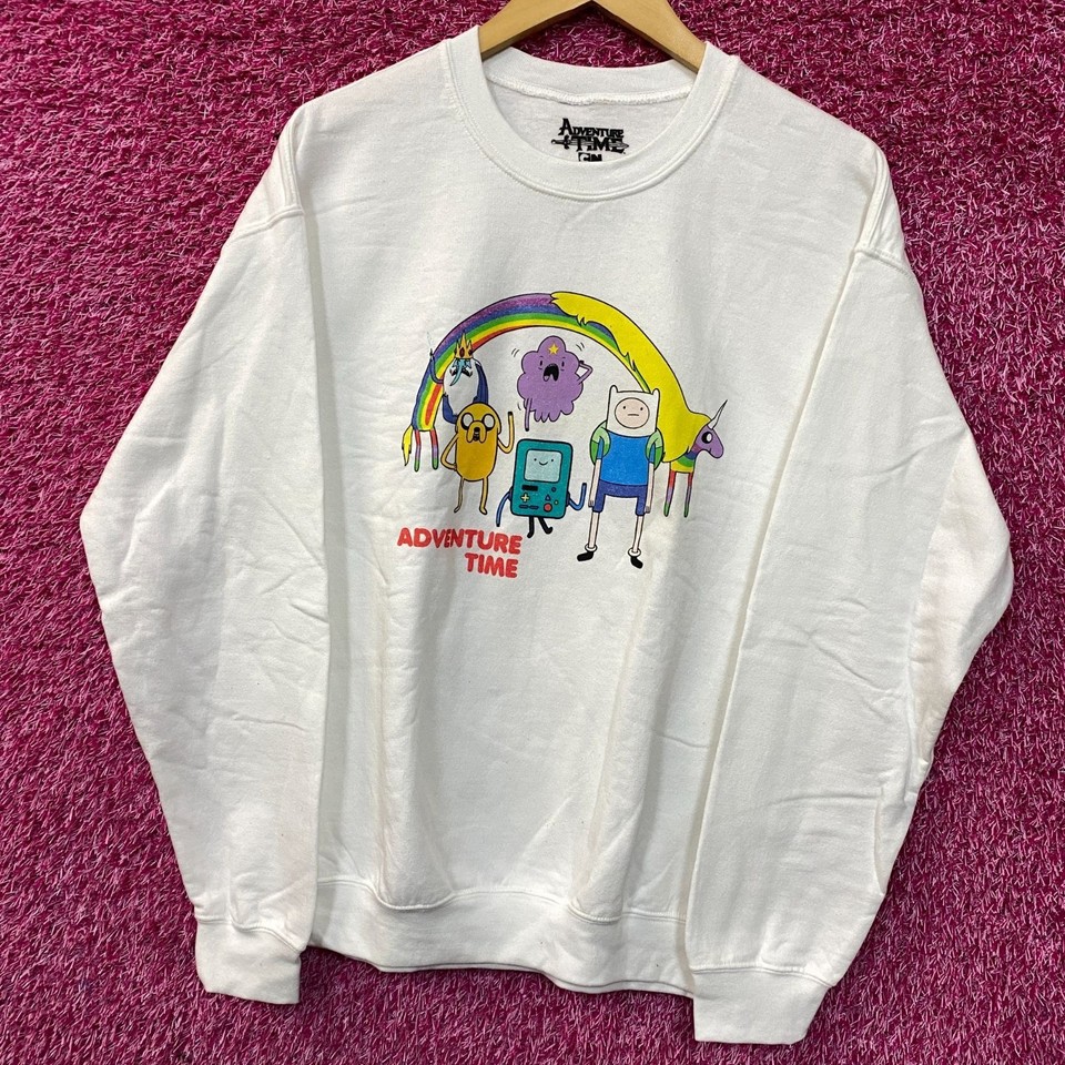 Adventure Time Cartoon Network Crewneck Sweater size Medium | eBay
