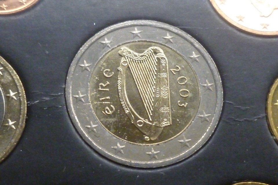 Euro coins cased set Éire Ireland BU 8-Coin Type Set 1cent to 2€ | eBay