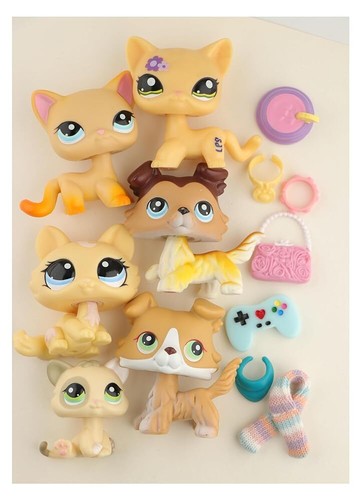 6lot G2 Rare lps Toy Action Figure lps Collie lps Cat with Accessories ...